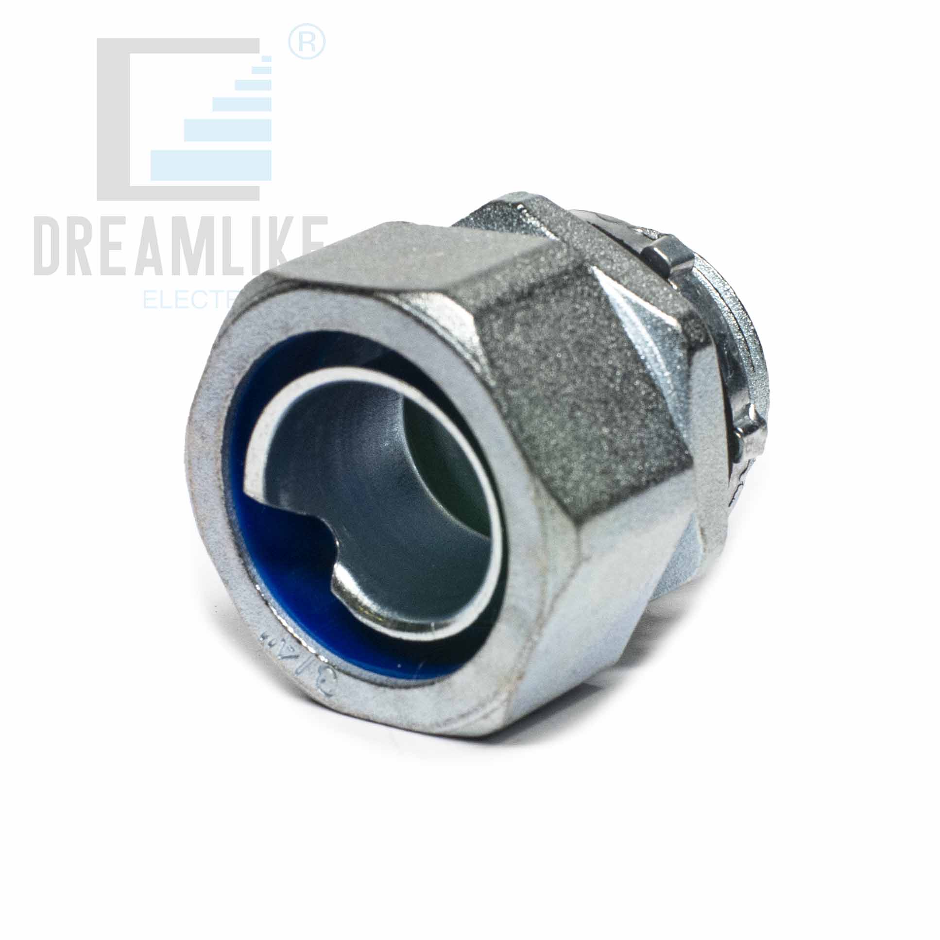 CONECTOR RECTO PARA FLEXIBLE METALICO CON PVC 3/4 PULGADAS – DREAMLIKE