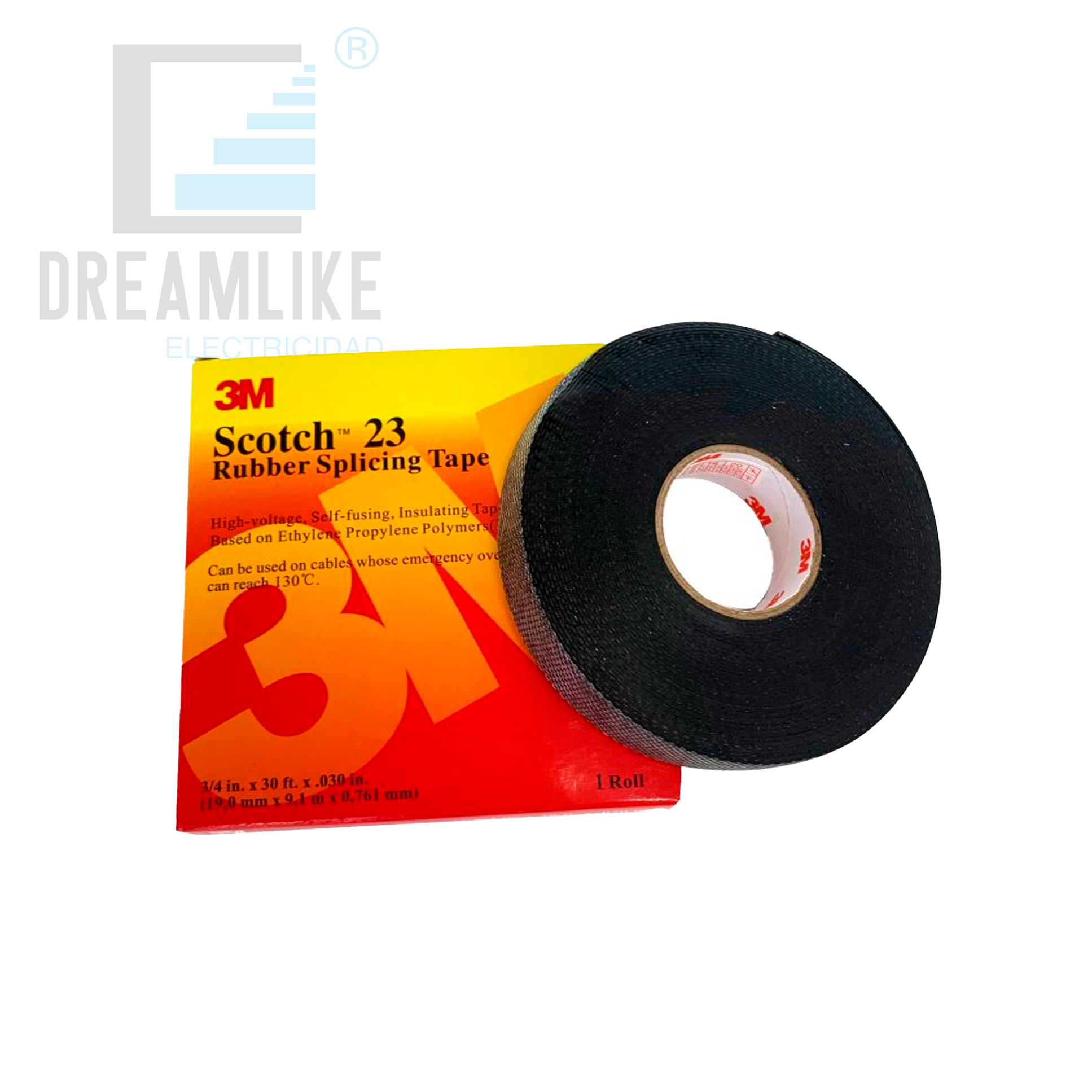 Cinta aislante Autofundente de caucho 3M Scotch 23 de 9 Metros – DREAMLIKE